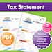 Year-end Tax Statement Receipt Form - Tuition Receipt Template for ...