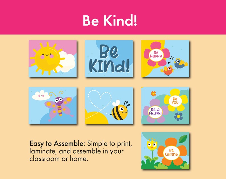 Be Kind' Classroom Door Banner Classroom Decor Promote Kindness Daycare ...