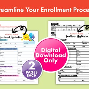 Simplified Enrollment Application Form - Streamline Your Daycare ...