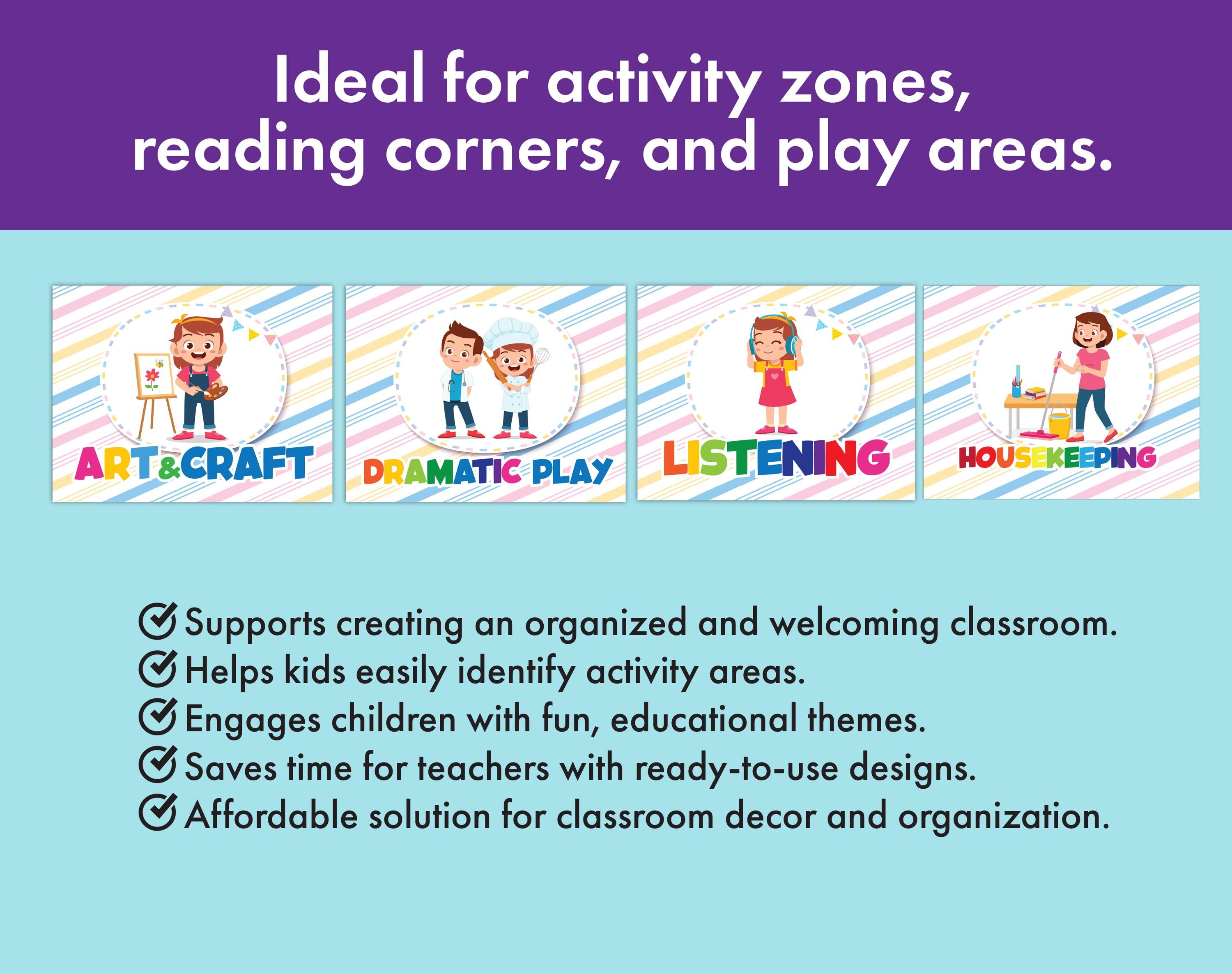 Complete Center Signs Set - 35 PDF Printable Posters for Daycare ...