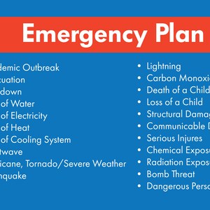 Daycare Emergency Plans, Printable Forms, Daycare, Childcare, Preschool ...