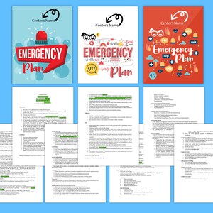 Daycare Emergency Plans - Printable Forms - Daycare, Childcare ...