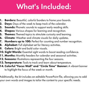 Colorful Focus Wall | Circle Time Board | Bulletin Board Kit ...