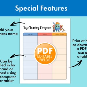 Cleaning Checklist & Schedule Forms Bundle for Daycare, Home Daycare ...