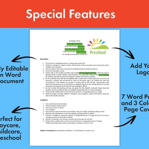 Daycare Emergency Plans - Printable Forms - Daycare, Childcare ...