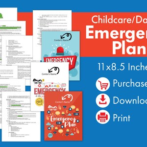 Daycare Emergency Plans Printable Forms Perfect for Daycare - Etsy