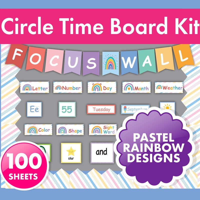 Rainbow Focus Wall Bundle - Etsy