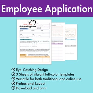 Employee Application Form for Daycare, Preschool, and In-home Child ...