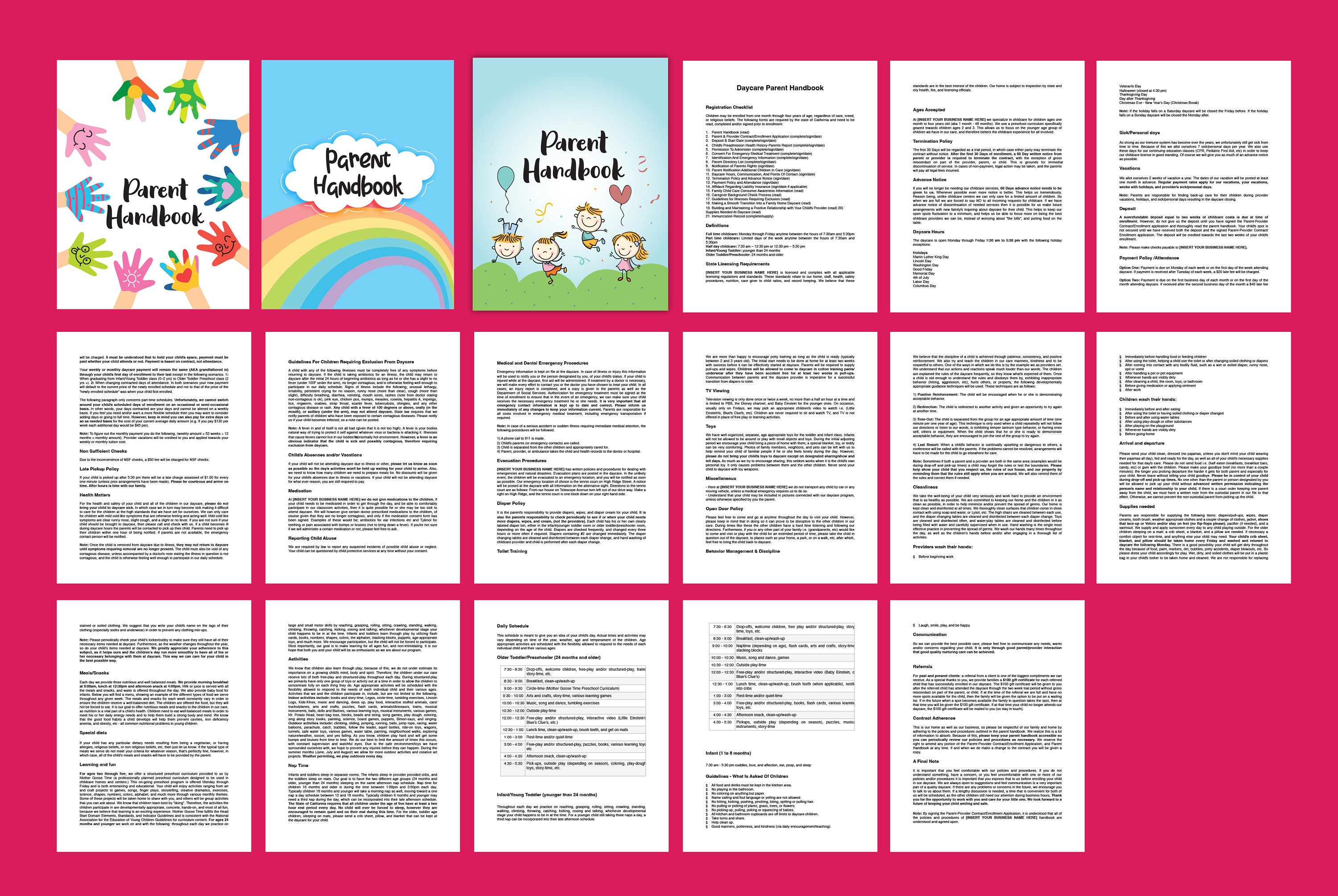 Daycare Parent Handbook Policies And Procedures Daycare Etsy daycare-parent-handbook-policies-and-procedures-daycare-etsy