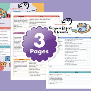 8–12 Month Infant Progress Report | EYLF/NQS Aligned Fillable PDF ...