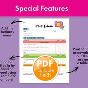 Childcare Photo Release Form - Daycare, Preschool, In-home Providers ...