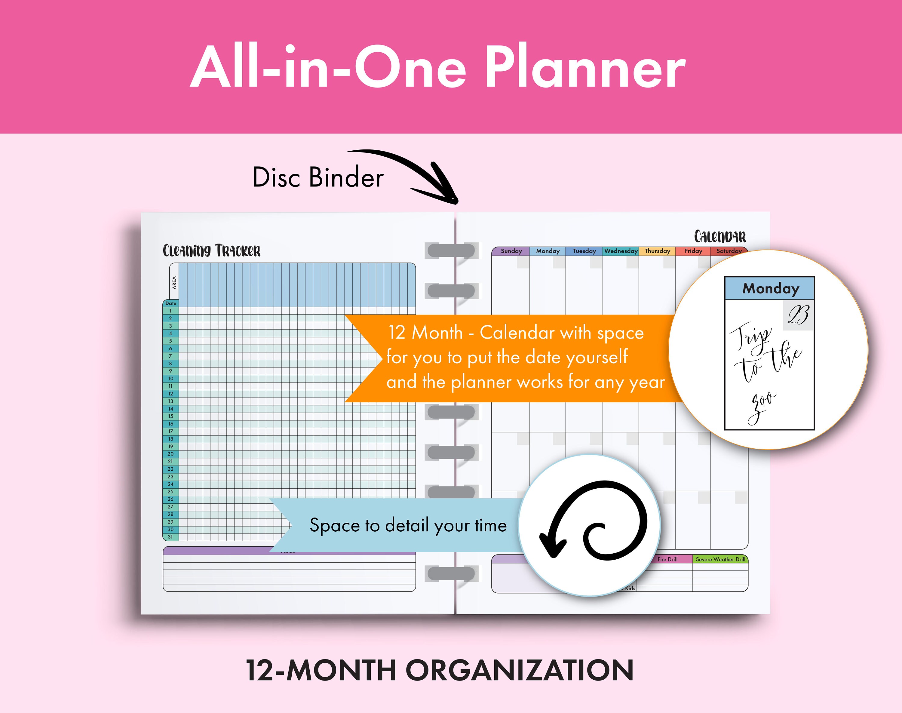 Forever Daycare Planner | Customizable Logo and Business Info - All-in ...