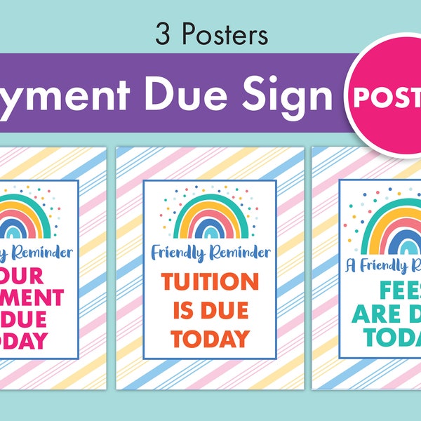 Daycare Payment Reminders - Etsy