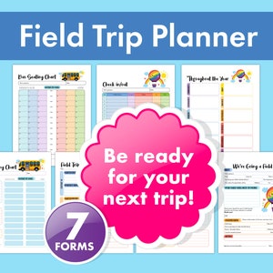 Field Trip Forms Bundle Field Trip Journal, Field Trip Permission Form ...