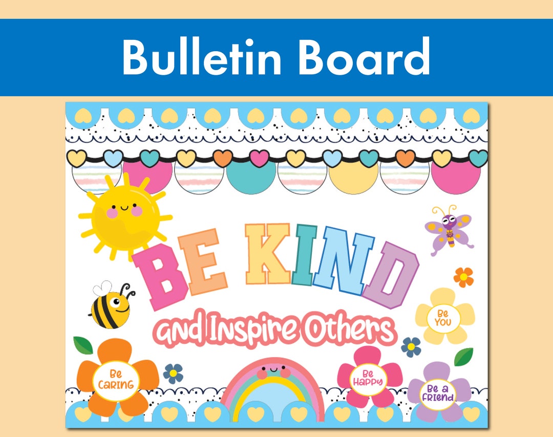 Be Kind Bulletin Board Printable | Kindness Classroom Decor ...