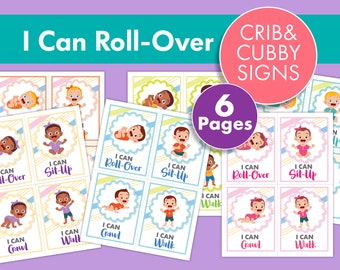 I Can Roll Over Sign for Crib - Etsy