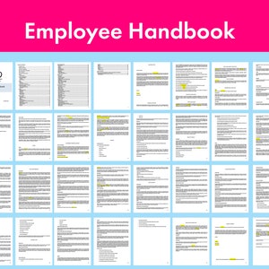 Complete Employee Handbook Template for Childcare Businesses - Editable ...