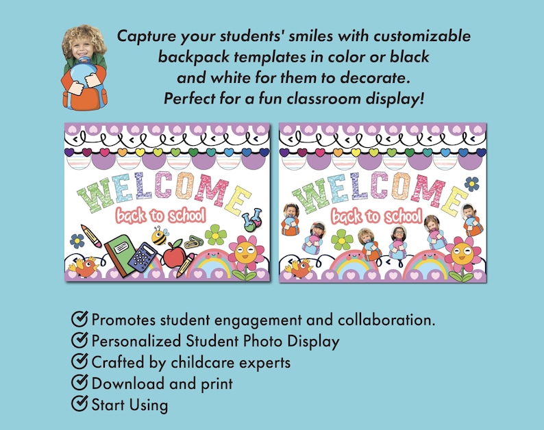 Welcome Back to School Bulletin Board and Activity Pack | Classroom ...