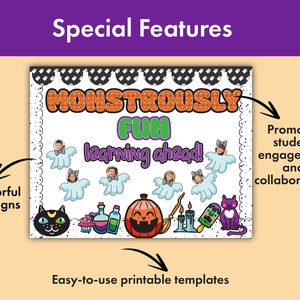 Halloween Ghost Bulletin Board Kit | Fun Student Activities for ...