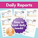 Daily Report Form for Infants, Toddlers, Preschool — Printable Daycare ...