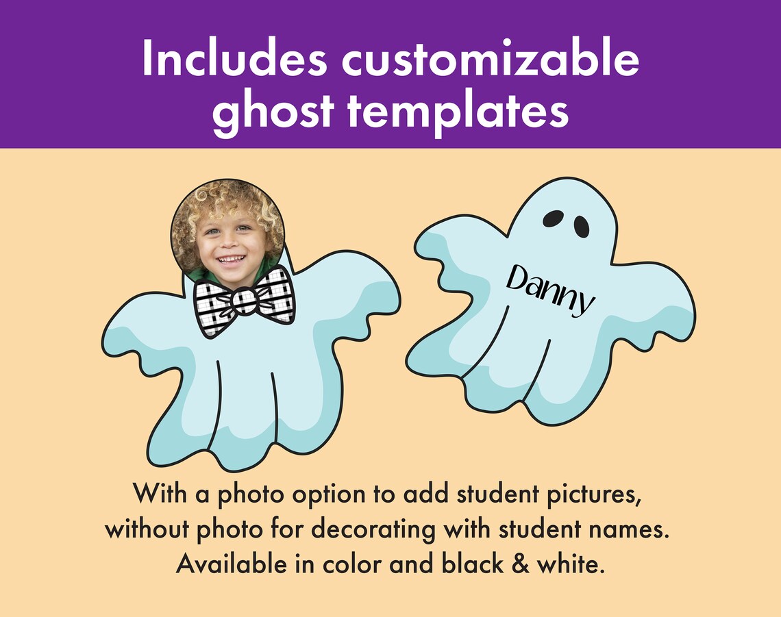 Halloween Ghost Bulletin Board Kit | Fun Student Activities for ...