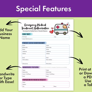 Emergency Medical Authorization Form: Essential Parental Permission for ...