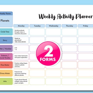 Thematic Activity Planner - Childcare Weekly and Monthly Theme Planner ...