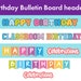 Birthday Bulletin Board Kit Classroom Birthday Decor Preschool Birthday ...