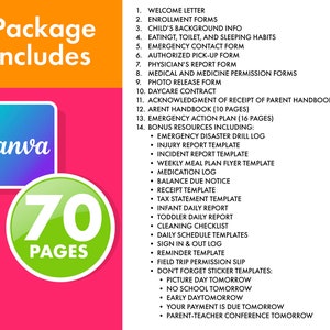 Complete Daycare Starter Kit: Forms, Contracts and Paperwork for Home ...