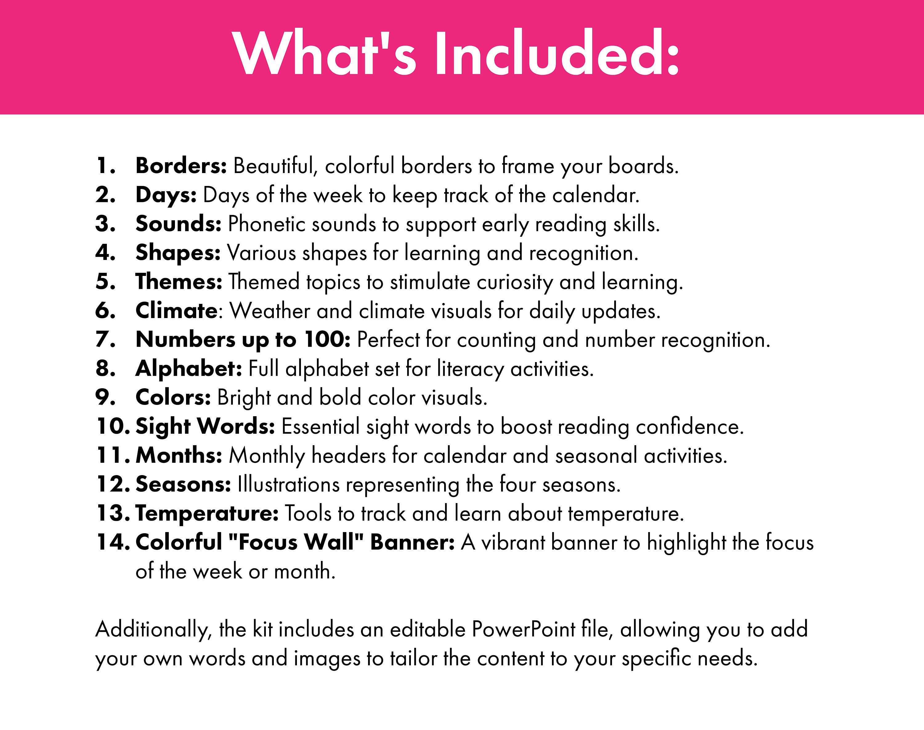 Rainbow Focus Wall | Circle Time Board | Bulletin Board Kit | Classroom ...