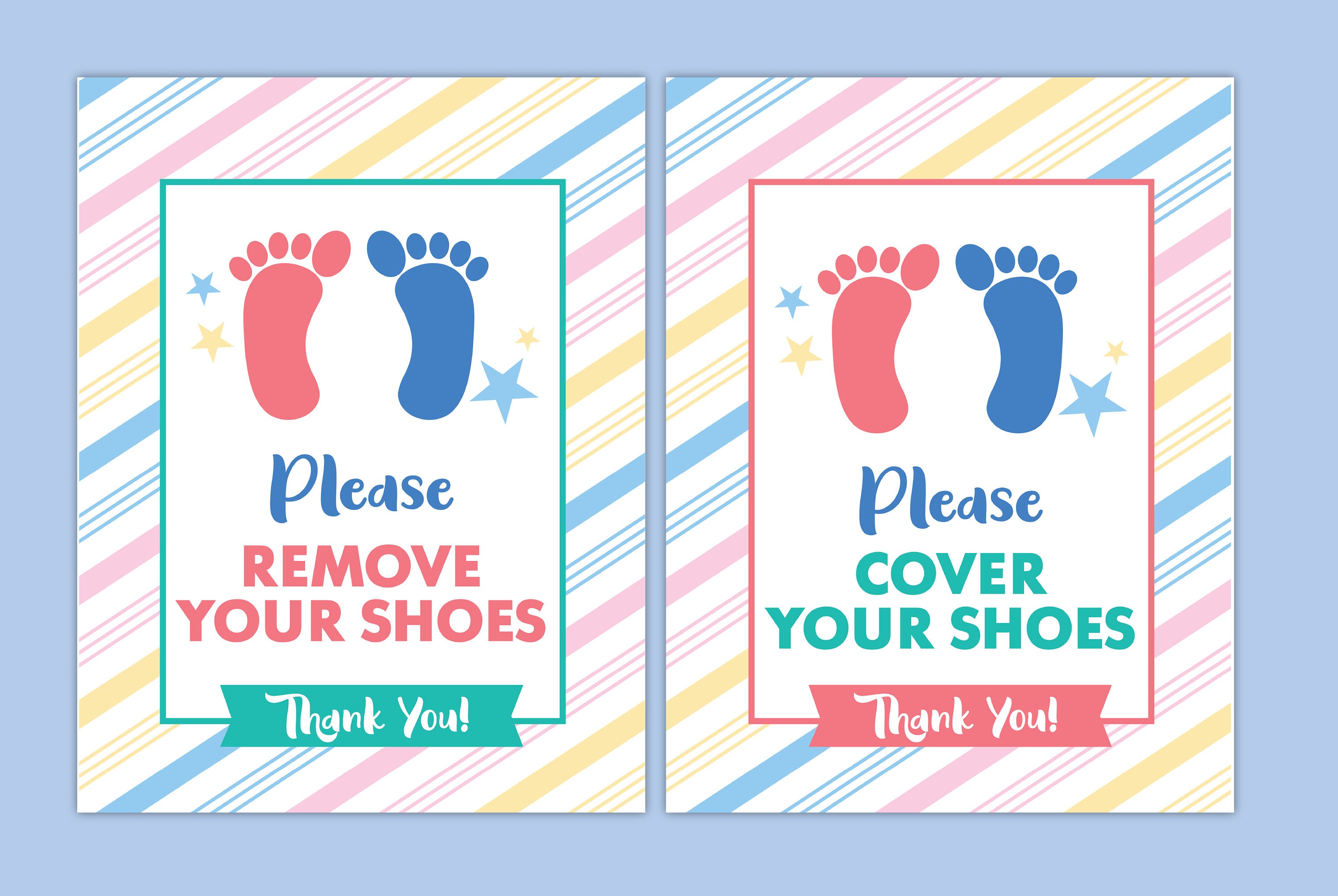 Colorful Remove Shoes Sign, Decoration, Daycare, Childcare, in Home ...