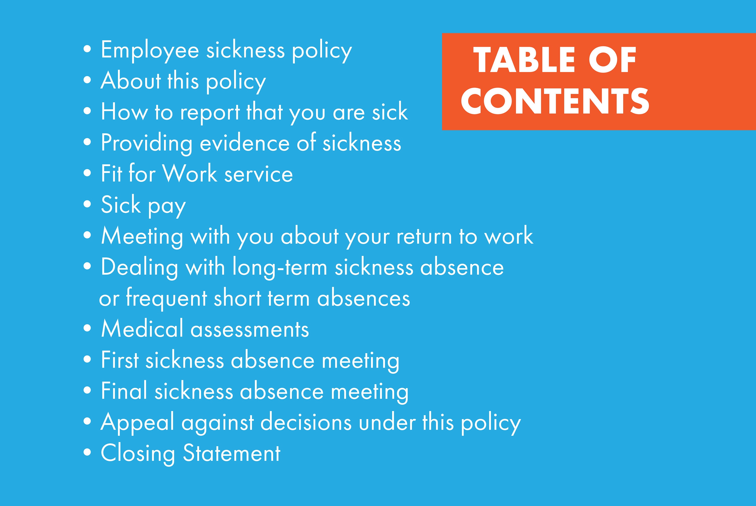 Employee Illness Policy - Fully Editable Word Document for Daycare ...