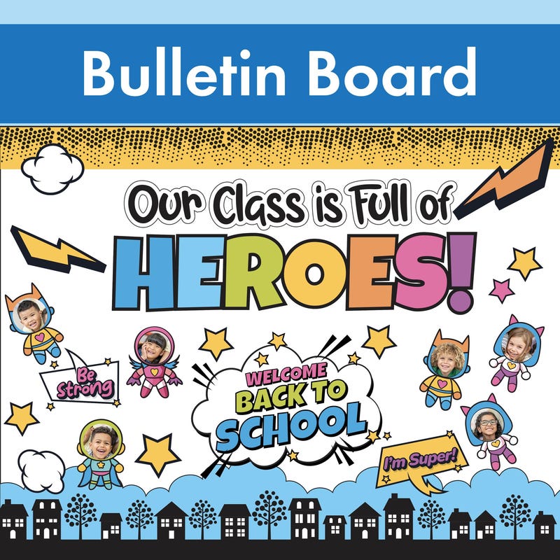 Superhero Bulletin Board - Etsy