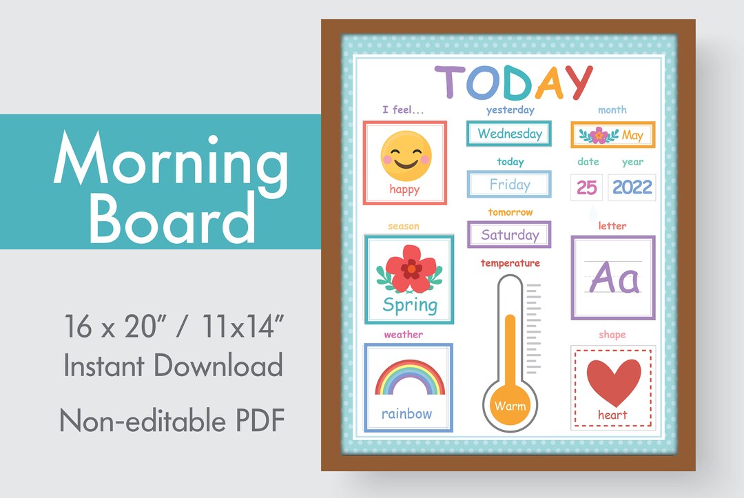 Interactive Circle Time Morning Board - Perfect Classroom Decor for ...