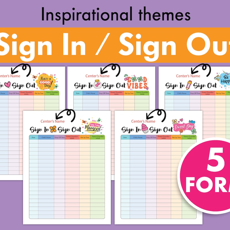 Student Sign Out Sheet - Etsy