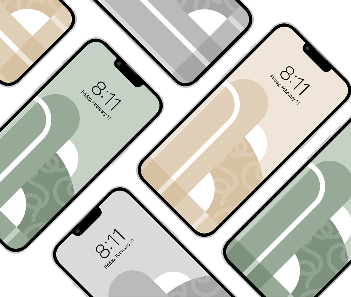 IPhone Wallpaper | Lines | Wiggle | Neutral | Phone Wallpaper | Minimal ...