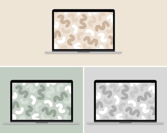 Computer/desktop/laptop Wallpaper Two Half Circles Neutral Colors ...