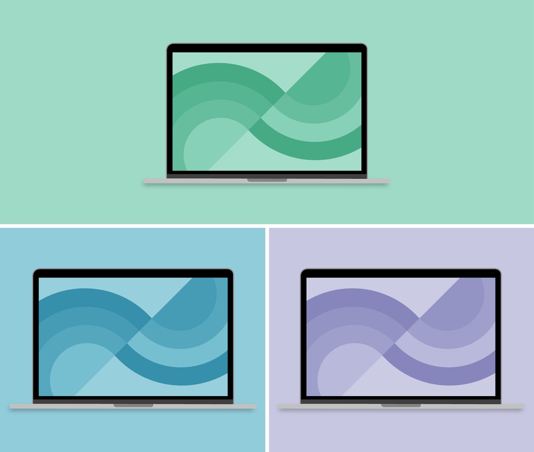 Computer/desktop/laptop Wallpaper | Two Half Circles | Cool Colors ...