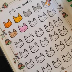 Printable Cat Mood Tracker - Etsy