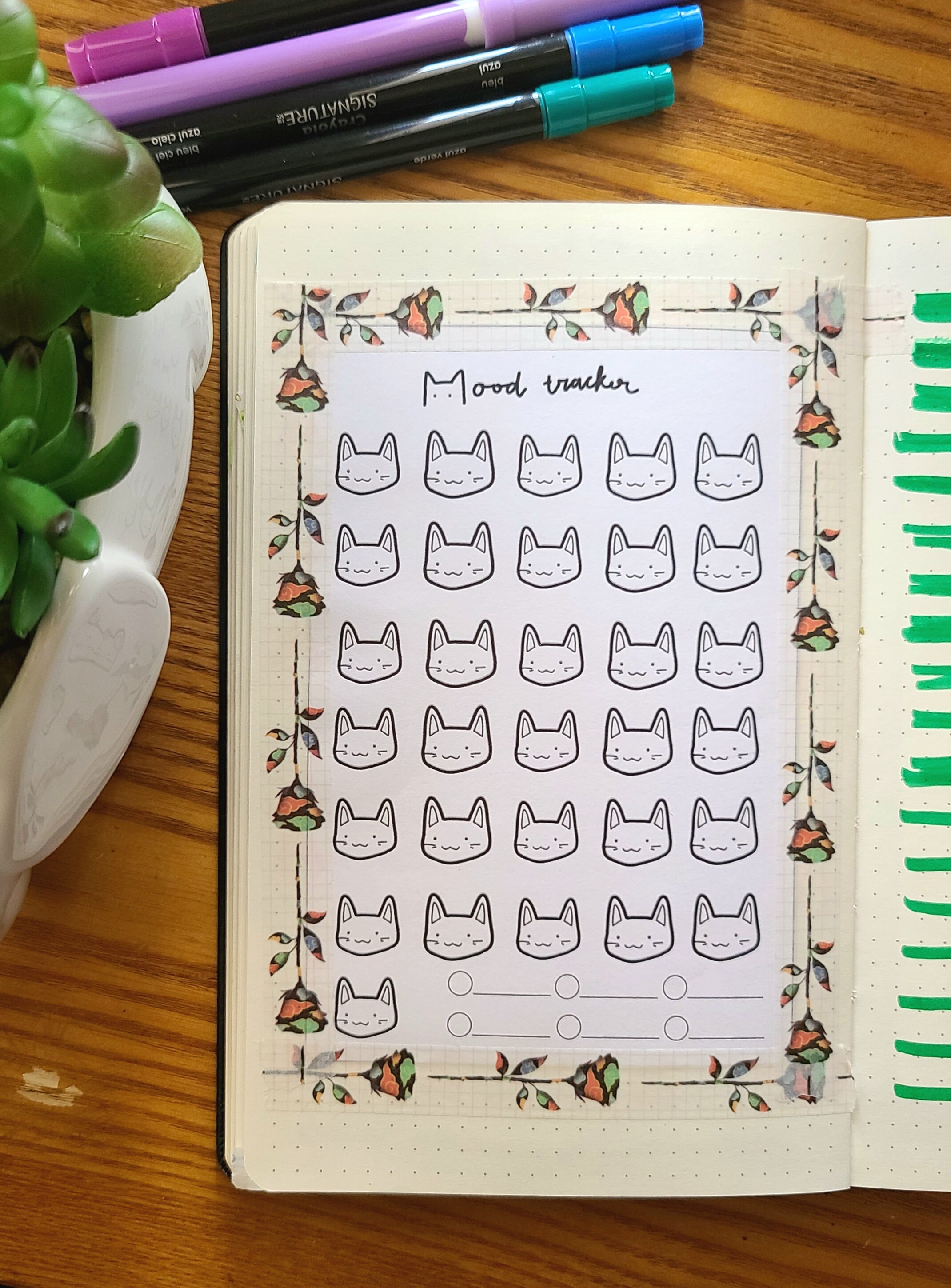 Printable Cat Mood Tracker - Etsy