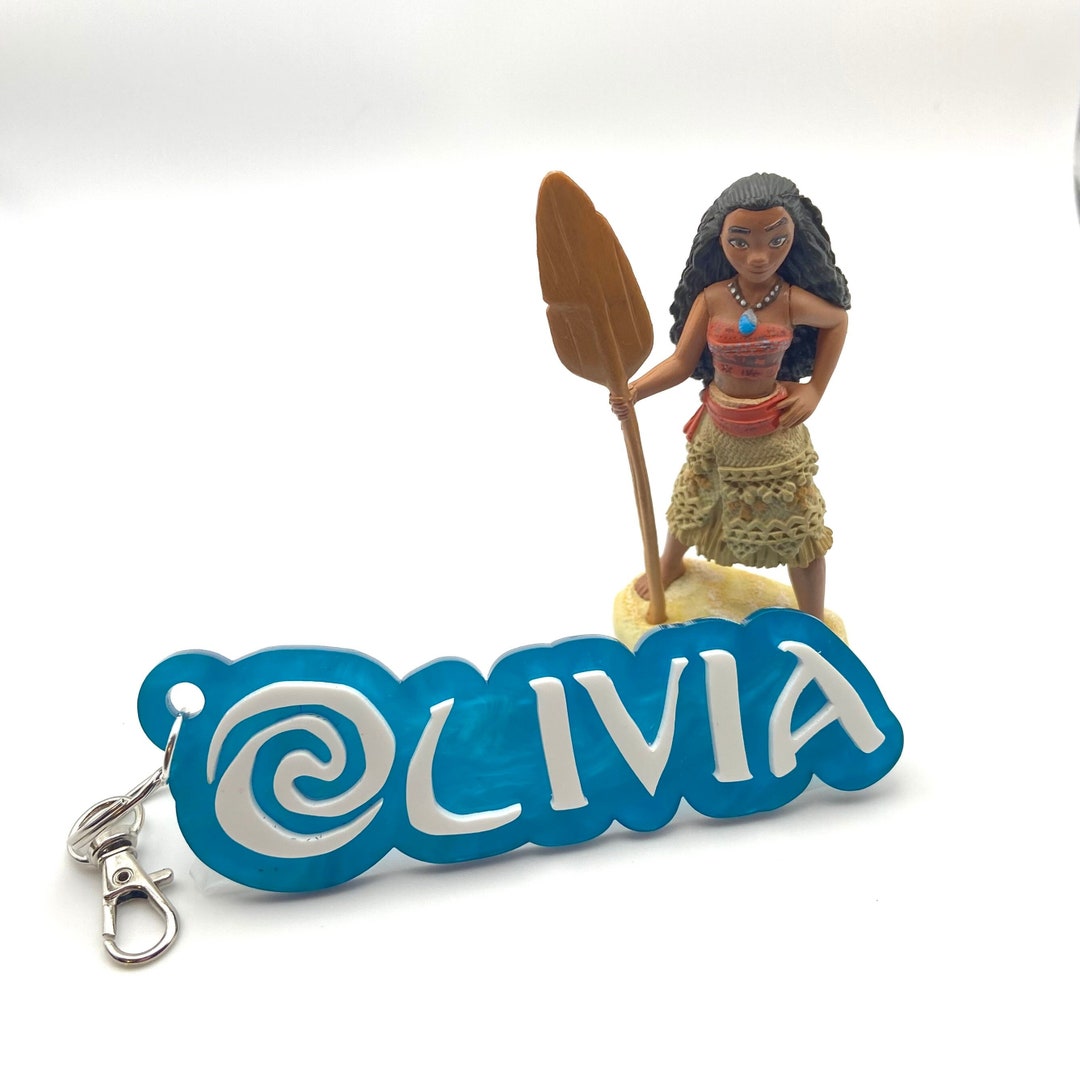 Moana Inspired CUSTOM Gift Keychain/bag Clip - Etsy