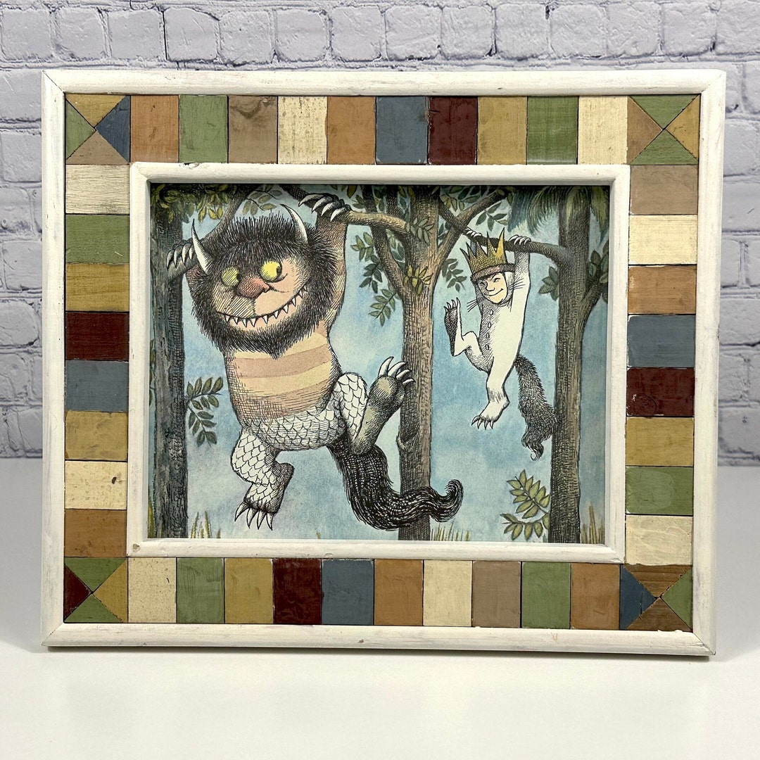 Wild Things 8x10 Storybook Frame, Books Into Art, Framed Book Pages ...