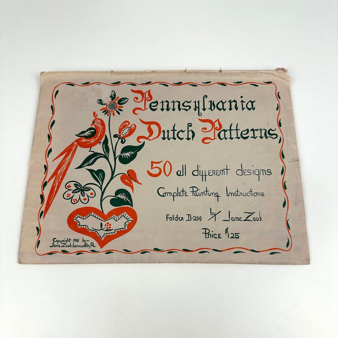 Vintage Pennsylvania Dutch Folk Art Patterns, 50 Patterns From 1948 by ...