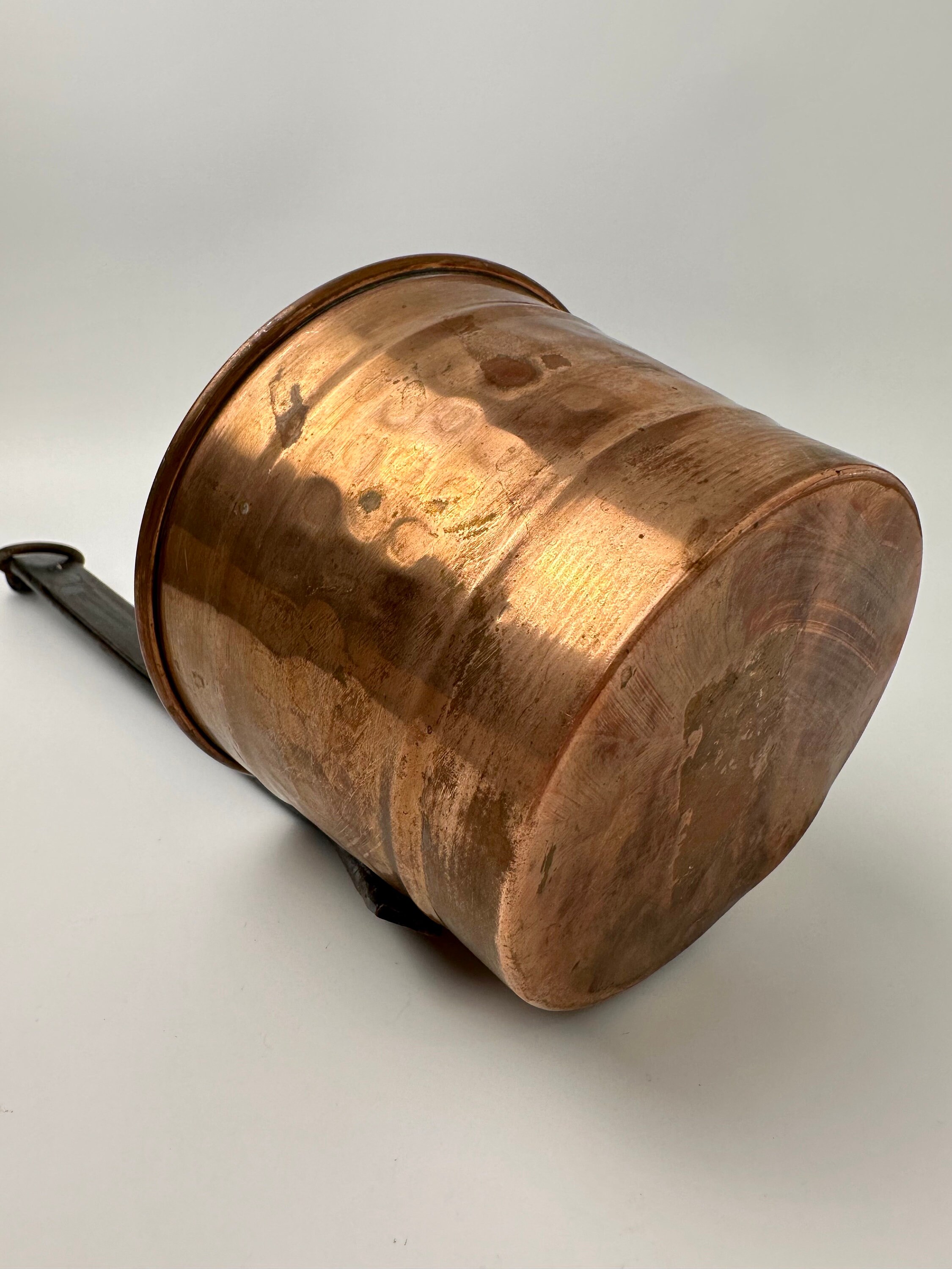 Giant Copper and Iron Cider Dipper Ladle, Rustic Kitchen Decorative ...