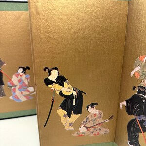 Hikone Byobu 6-panel Folding Screen, Vintage Japanese Decor, National ...