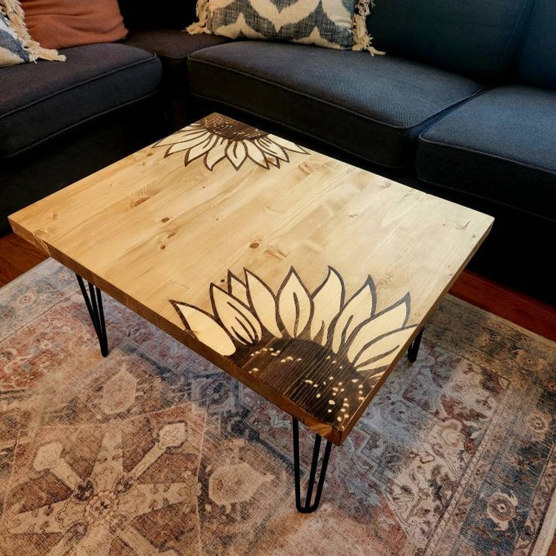 Sunflower End Table - Etsy