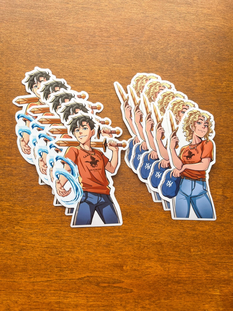 Percabeth Print Sticker Set Percy Jackson and the Olympians Art Prints ...