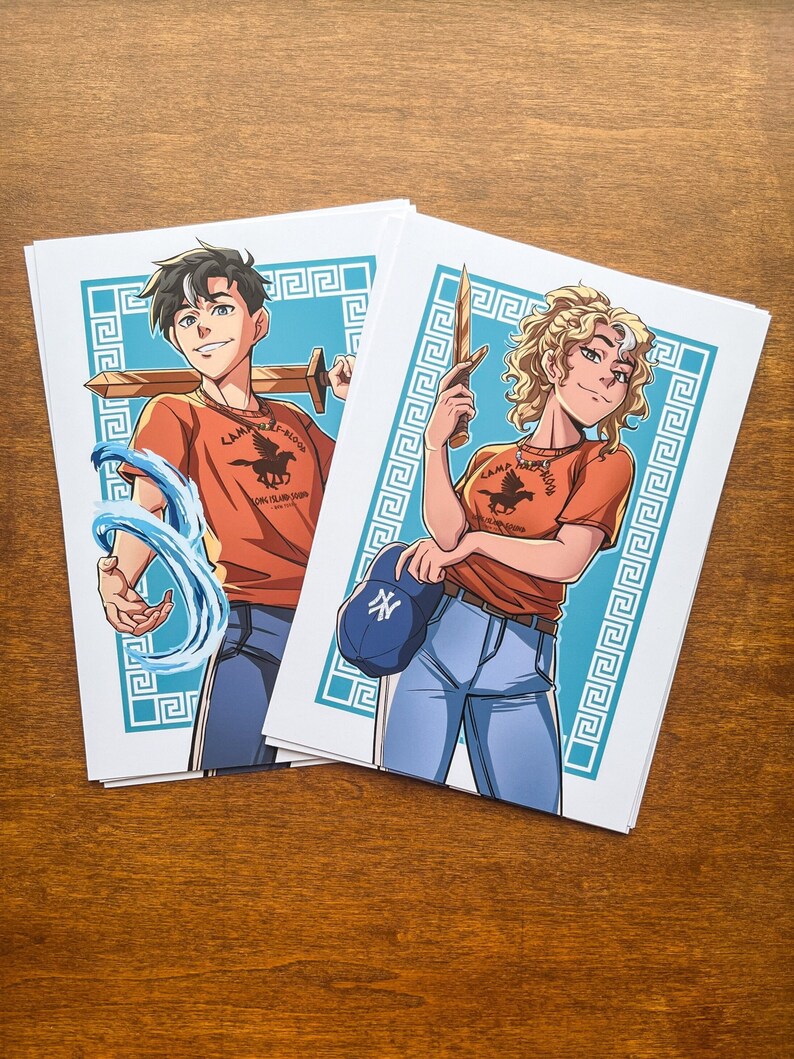 Percabeth Print Sticker Set Percy Jackson and the Olympians Art Prints ...