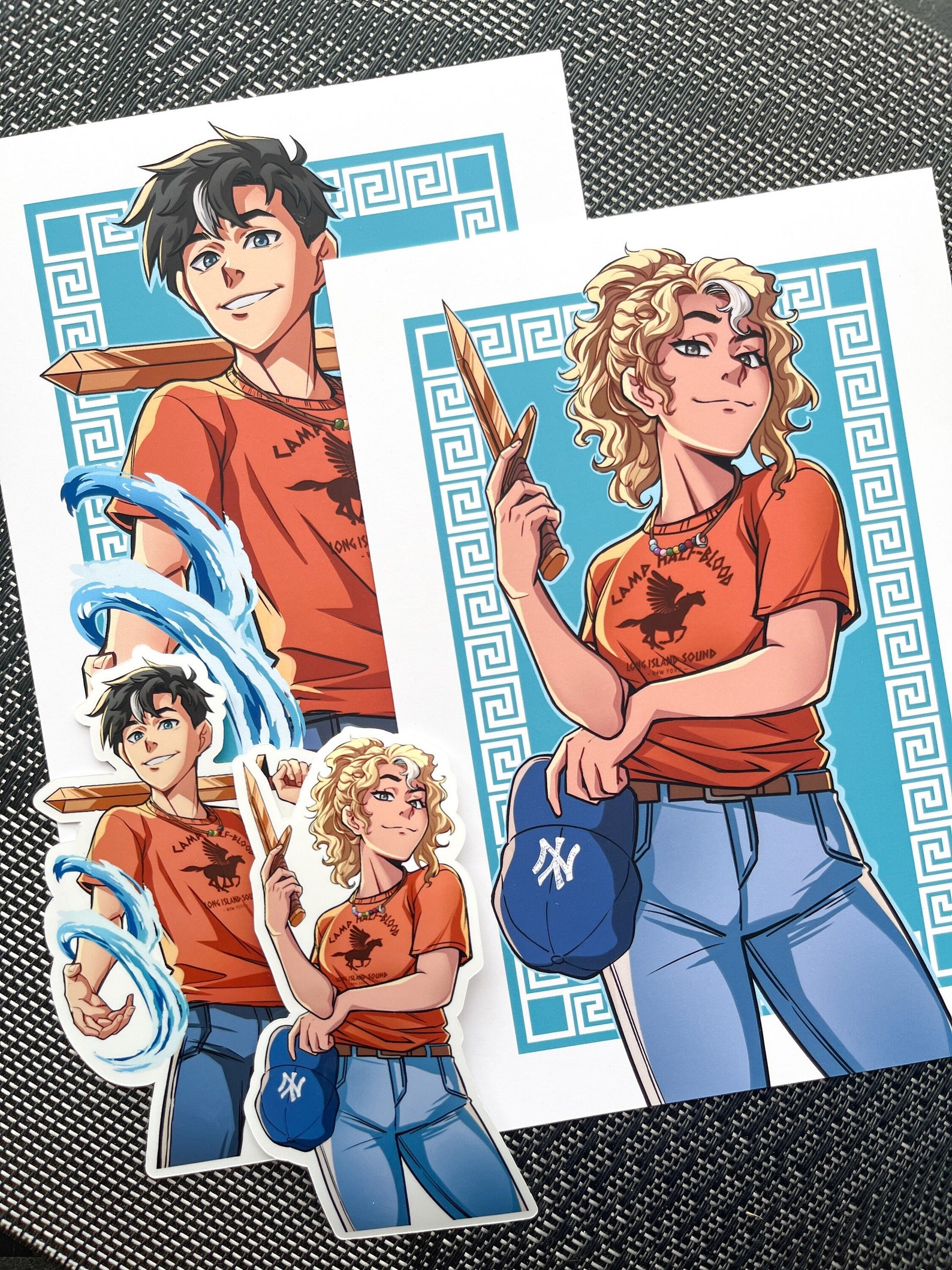 Percabeth Print Sticker Set Percy Jackson and the Olympians Art Prints ...