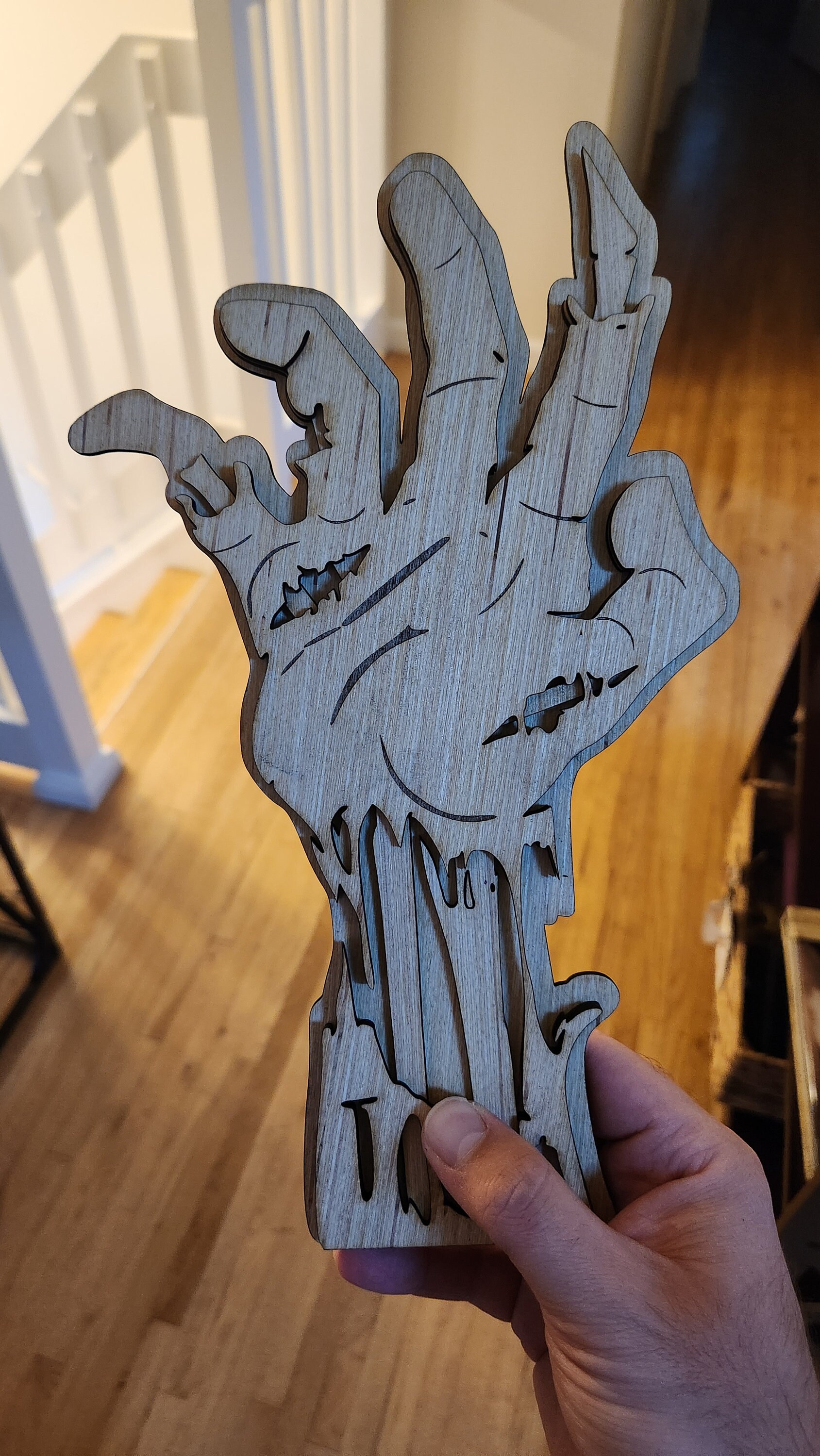 Zombie Hand Digital File - SVG, Lightburn, Illustrator, & DXF - Etsy